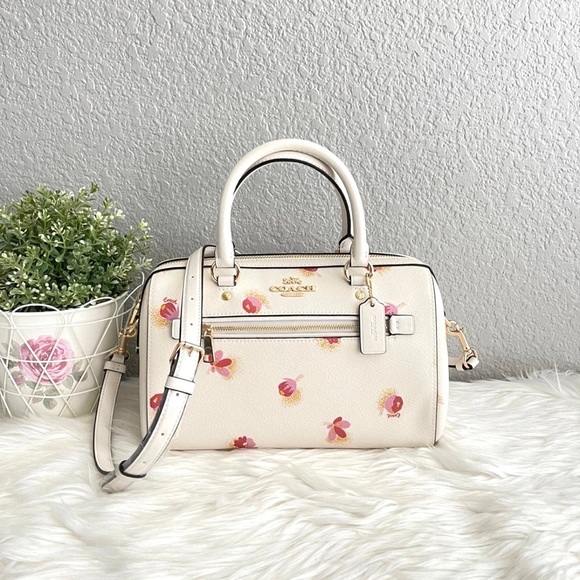 Coach | Bags | Nwt Coach C58 Rowan Satchel With Pop Floral Print ...